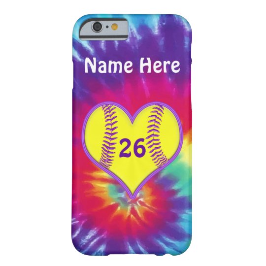 Cute Tie Dye Softball Phone Cases PERSONALIZED | Zazzle.com