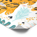 Cute Tiger Art Poster | Zazzle