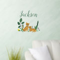 Cute Tiger Jungle Custom Name Nursery Wall Decal | Zazzle