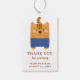 Cute tiger. Kids zoo safari birthday thank you Gift Tags | Zazzle