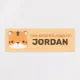 Cute Tiger with Personalized Name Labels | Zazzle