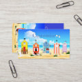 Cute Tiny Beach Shacks Thunder_Cove Business Card | Zazzle