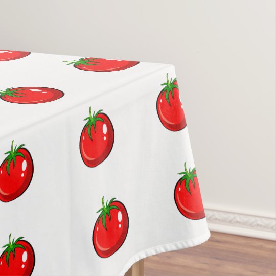 Cute tomato pattern tablecloth | Zazzle.com
