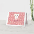 Cute Tooth - Pink - Custom Greeting Card | Zazzle