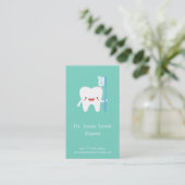 Cute Tooth Toothbrush Kids Dental Business Cards | Zazzle