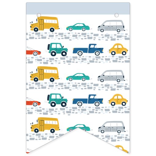 Cute Transportation Happy Birthday Banner | Zazzle