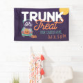 Cute Trunk or Treat Custom Halloween Banner | Zazzle