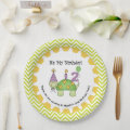 Cute Turtle 2nd Happy Birthday Paper Plates | Zazzle