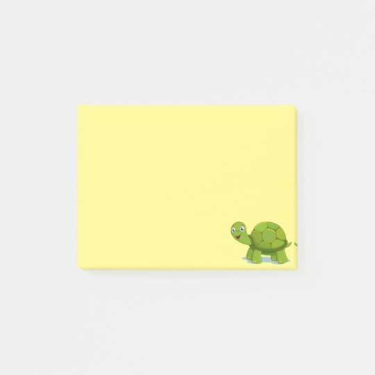 Cute Turtle on Yellow Post-it Notes | Zazzle.com
