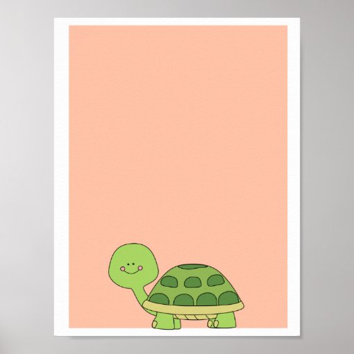 Cute Turtle poster | Zazzle