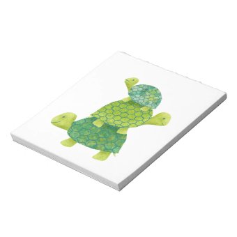 Cute Turtle Stack Family Notepad | Zazzle