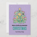 Cute Turtle Xmas Tree Turtlely Awesome Christmas Holiday Card | Zazzle