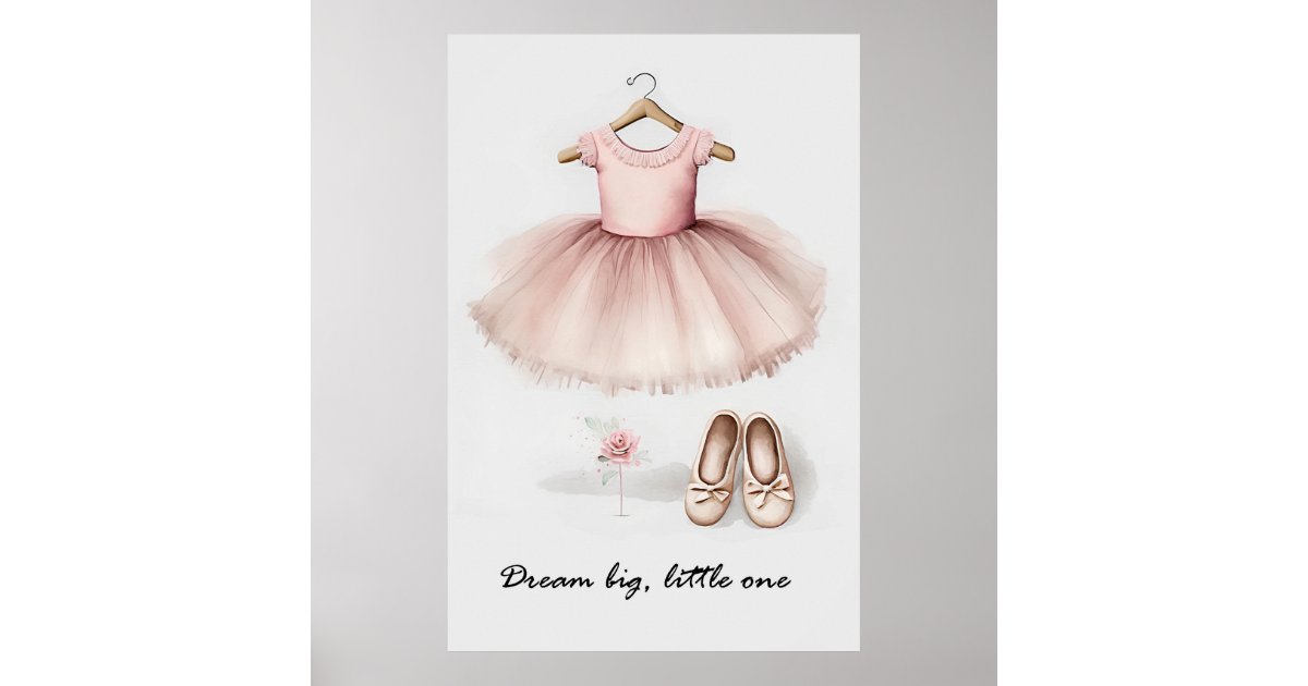 Cute tutu poster | Zazzle