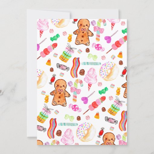 Cute TWO SWEET Candy Land Kids Candyland Birthday Invitation | Zazzle