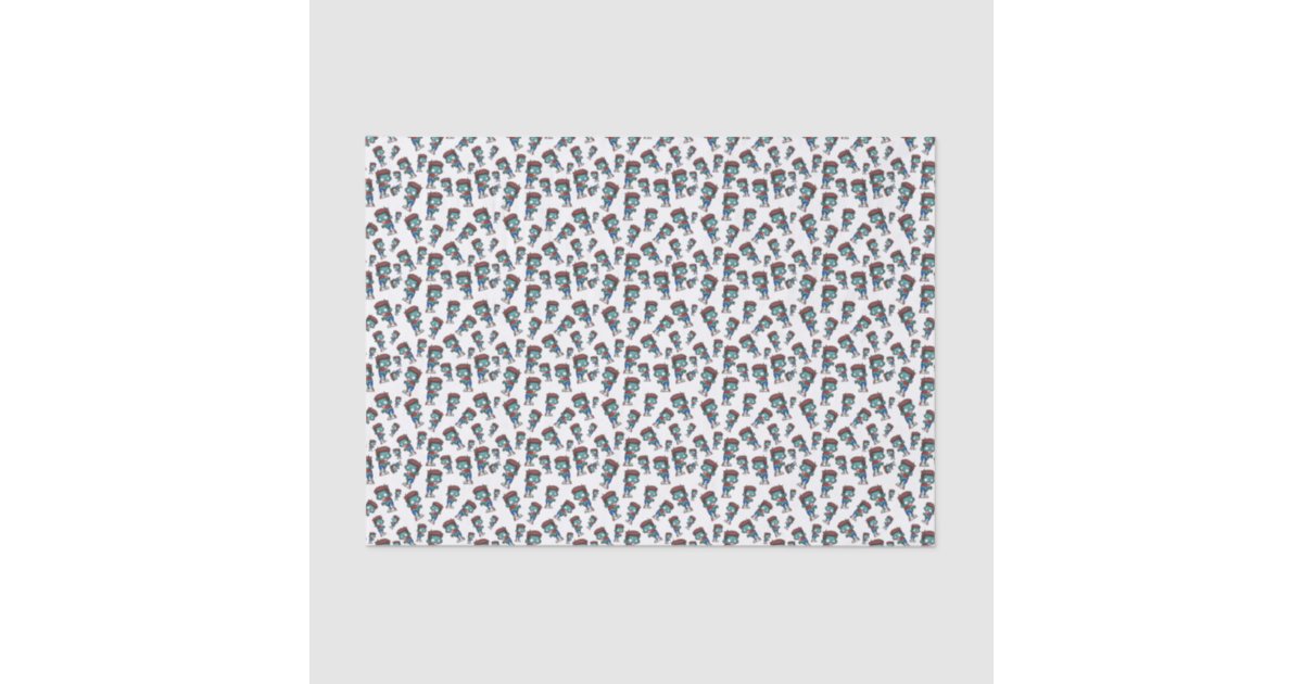 Cute Undead Zombie Pattern Creepy Cool Tissue Paper | Zazzle