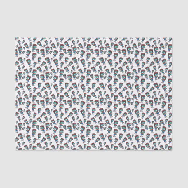 Cute Undead Zombie Pattern Creepy Cool Tissue Paper | Zazzle