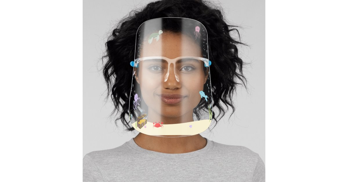 Cute Under The Sea Face Shield | Zazzle