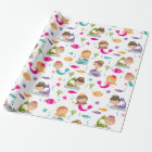 Cute Under the Sea Mermaid Wrapping Paper | Zazzle