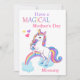 Cute Unicorn Magical Mother's Day Kids Card | Zazzle