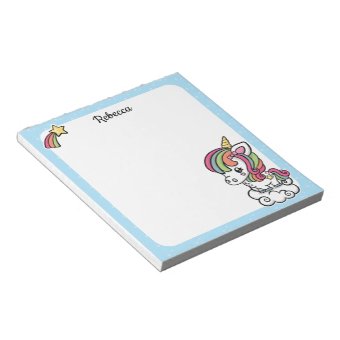 Cute Unicorn notepad | Zazzle