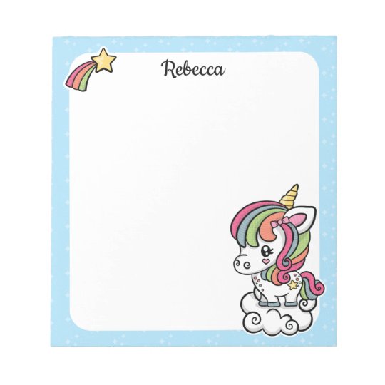 Cute Unicorn notepad | Zazzle.com