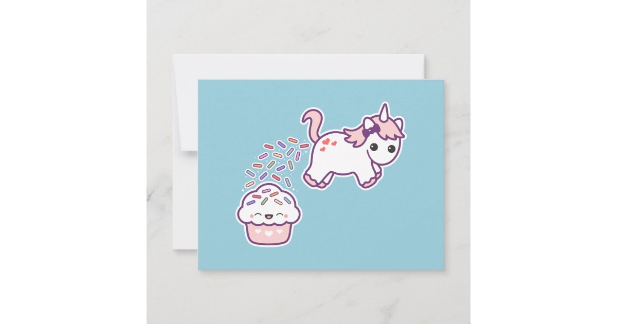 Cute Unicorn Poop Birthday Party Invitations | Zazzle
