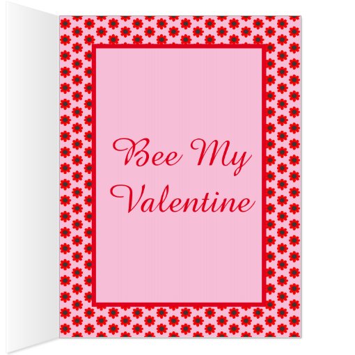 Cute Valentines Day Bee Card | Zazzle