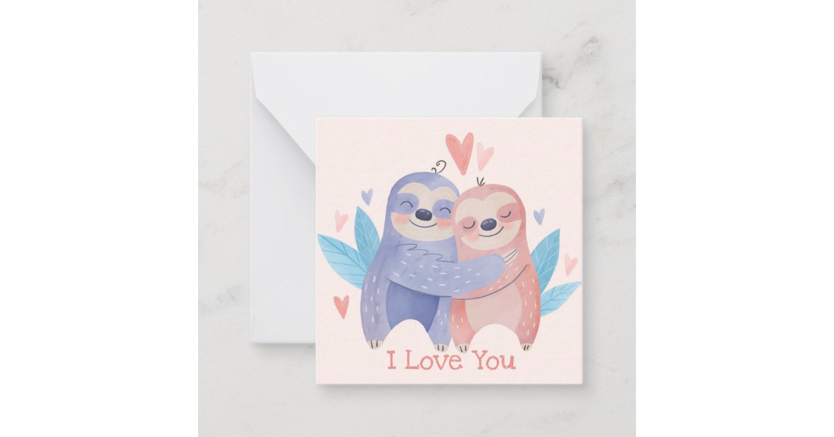Cute Valentine's Day Note Card | Zazzle