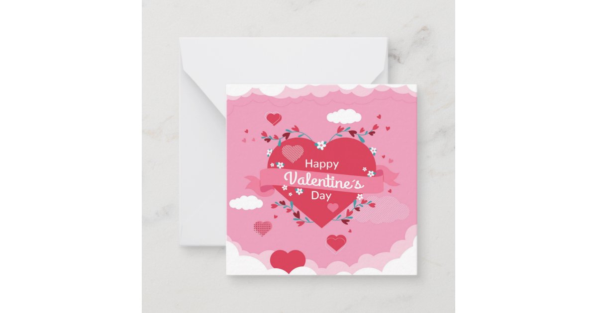 Cute Valentine's Day Note Card | Zazzle