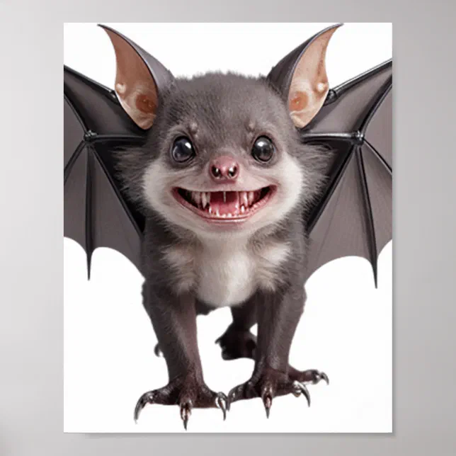 Cute Vampire Bat Poster | Zazzle