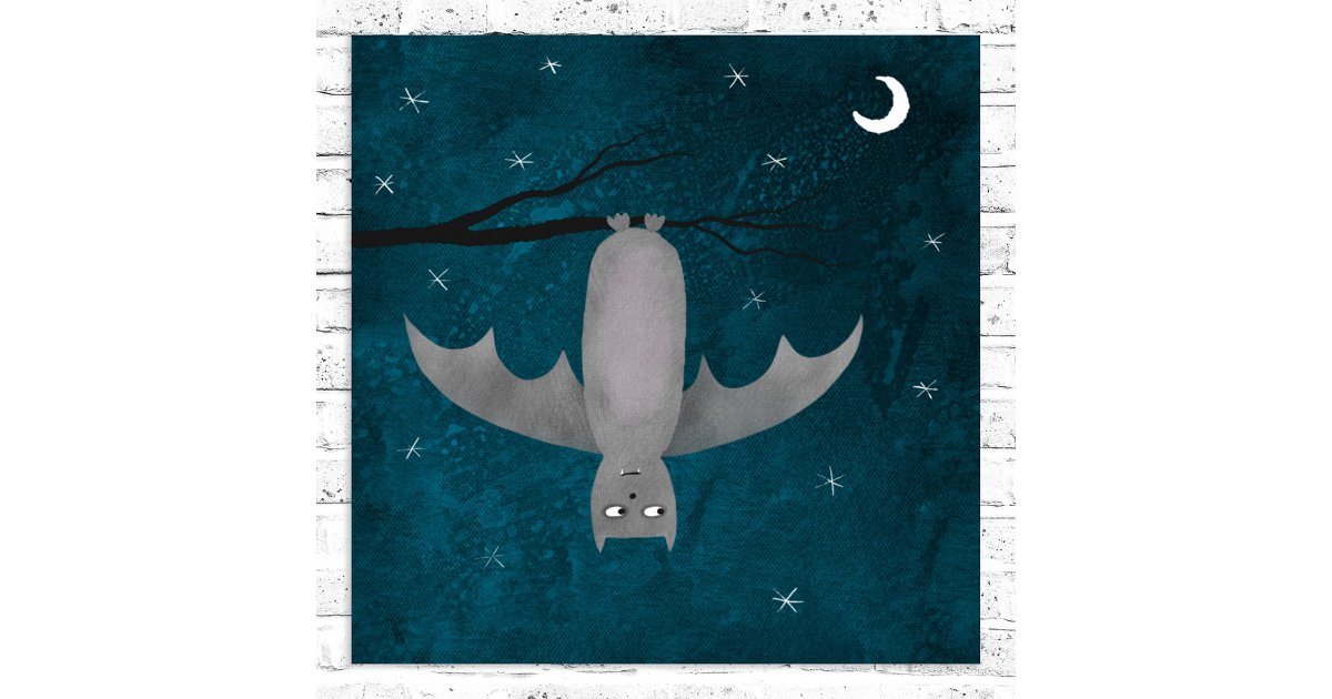 Cute Vampire Bat Poster | Zazzle