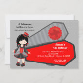 Cute vampire birthday invitation | Zazzle