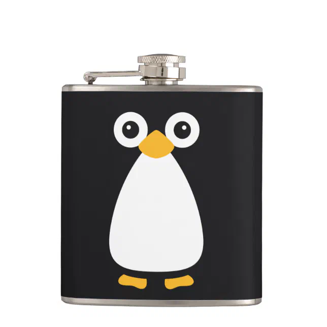 Cute Vector Penguin Flask | Zazzle
