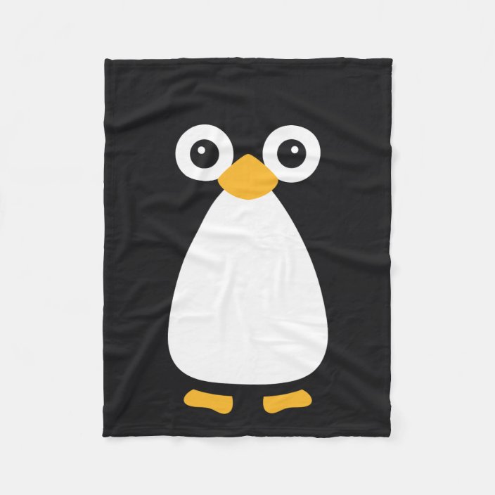 Cute Vector Penguin Fleece Blanket | Zazzle.com
