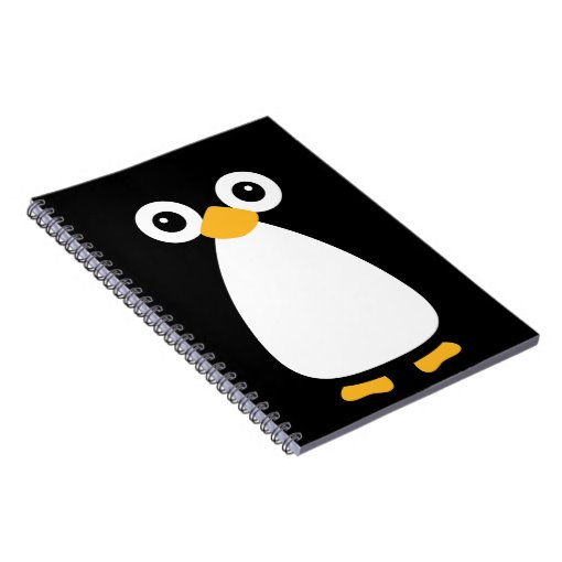 Cute Vector Penguin Notebook | Zazzle