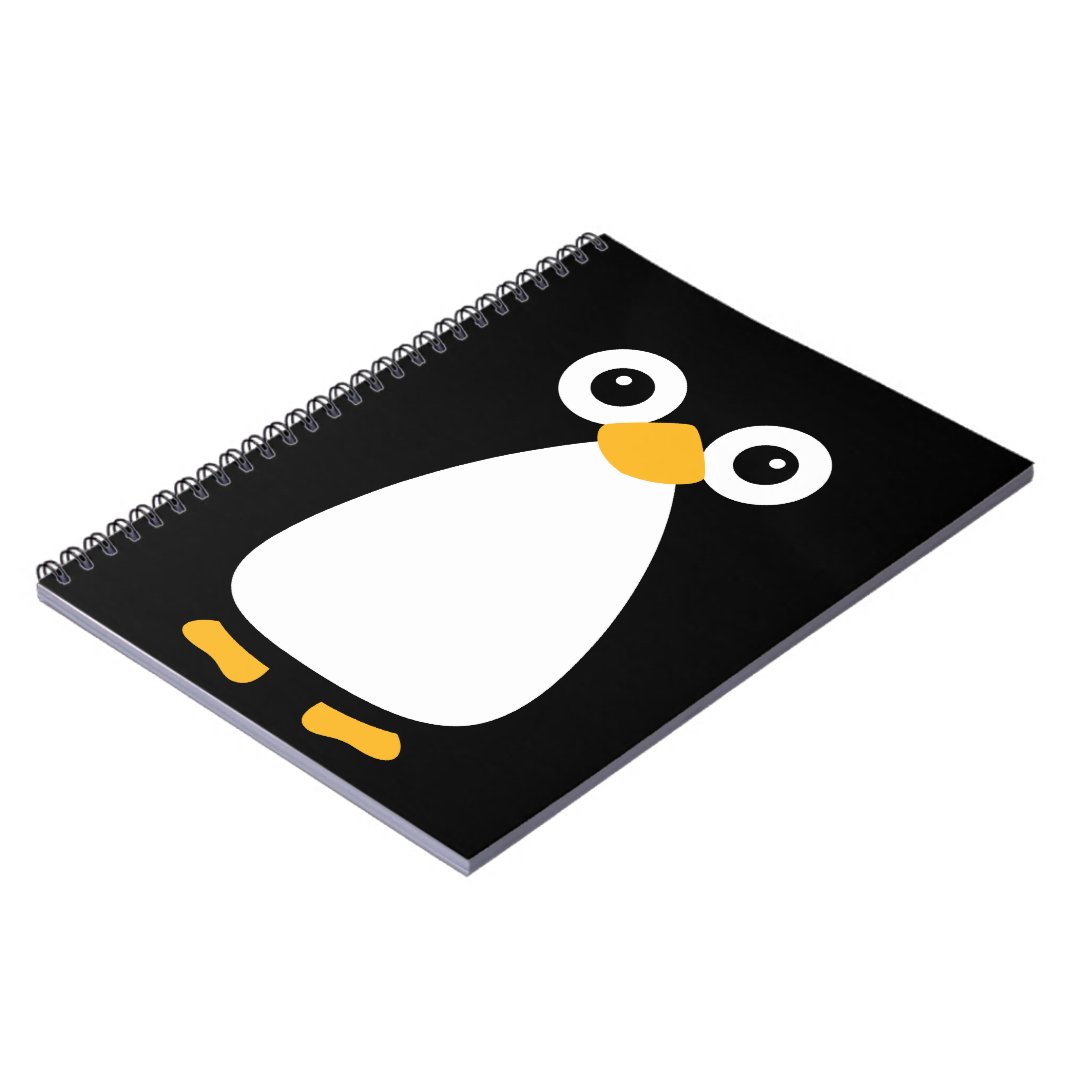 Cute Vector Penguin Notebook | Zazzle