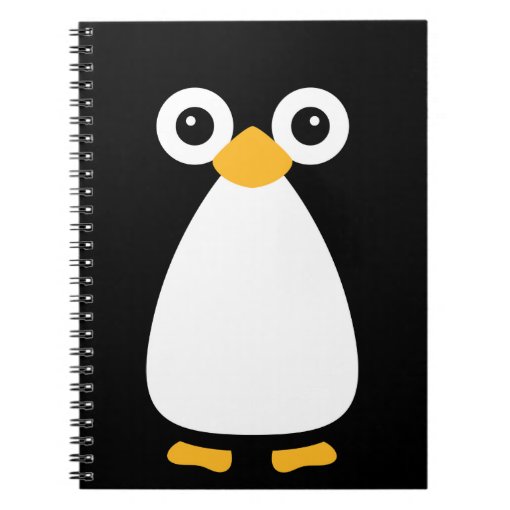 Cute Vector Penguin Notebook | Zazzle