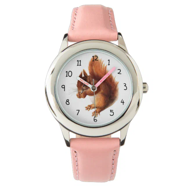 Cute Vintage Red Squirrel Watch | Zazzle