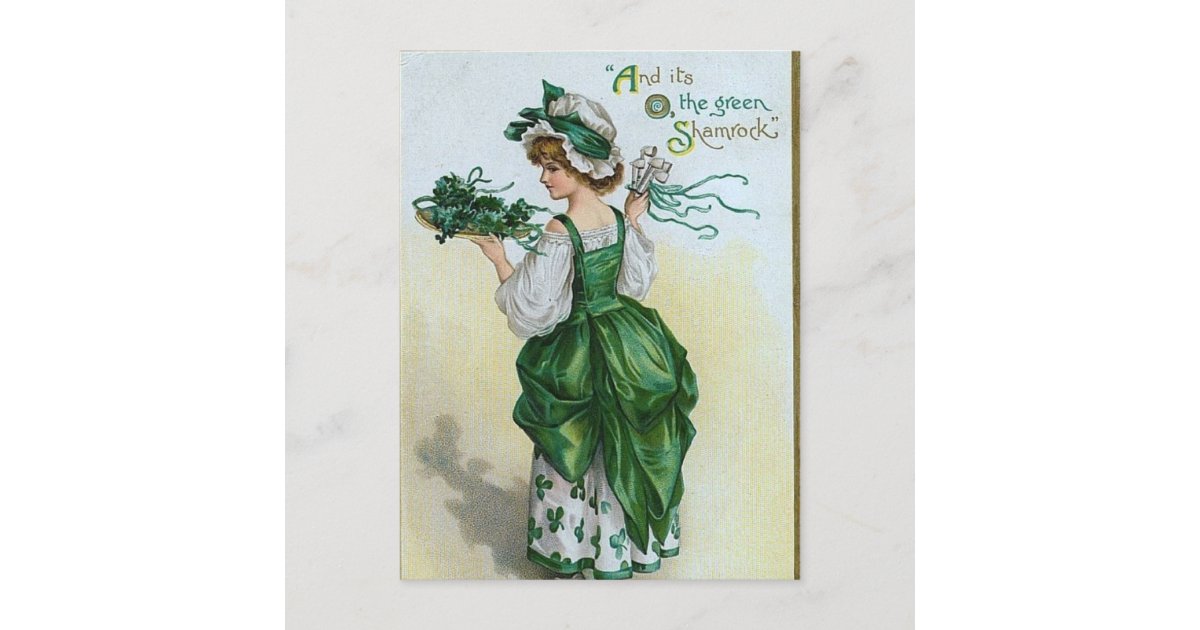 Cute vintage Saint Patrick's Day postcard | Zazzle