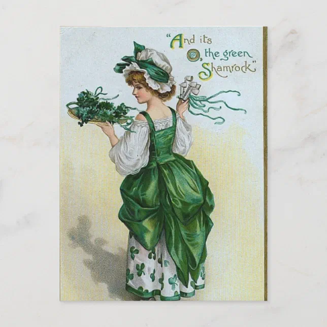 Cute vintage Saint Patrick's Day postcard | Zazzle
