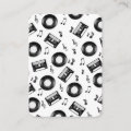 Cute Vinyl Record Retro Music Wedding Details Enclosure Card | Zazzle