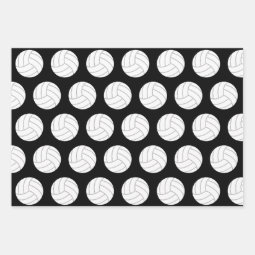 Cute Volleyball Patterns Sports Player Team Party Wrapping Paper Sheets ...