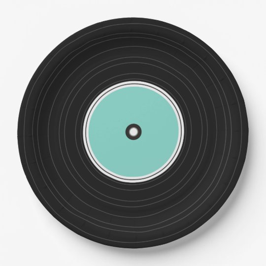 Cute vynil record party plate | Zazzle.com