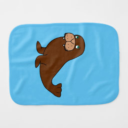 Cute Walrus Baby Burp Cloth | Zazzle