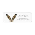 Cute Watercolor Bunny Rabbit Label | Zazzle