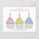 Cute Watercolor Cupcakes QR Code Social Media Postcard | Zazzle