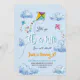 Cute Watercolor Flying Kites Birthday Invitation | Zazzle