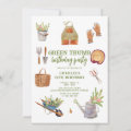 Cute Watercolor Garden Party Birthday Invitation | Zazzle