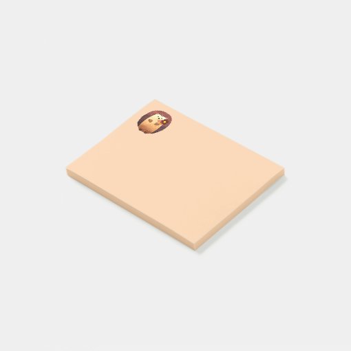 Cute Watercolor Hedgehog Animal & Flowers Post-it Notes | Zazzle