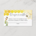 Cute Watercolor Honey Bee Honeycomb Raffle Ticket Enclosure Card | Zazzle